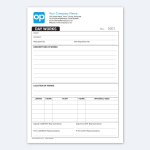 Personalise and Print Dayworks Sheet | Oceanprint